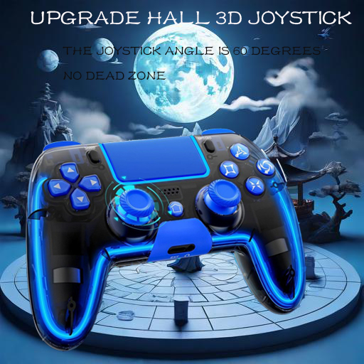PS4 Gamepad Dual Hall Bluetooth Wireless RGB Glare Android Phone ...