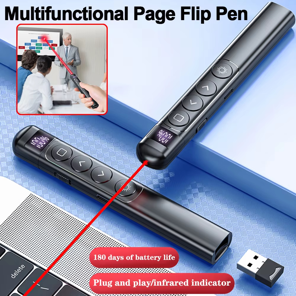 Digital Display Powerpoint Pen 2.4GHz Wireless Multimedia Remote ...