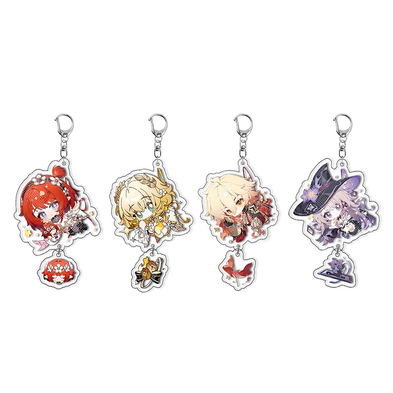 Game Honkai Star Rail Mydei Tribios Wubbaboo keychain Emoji Acrylic ...