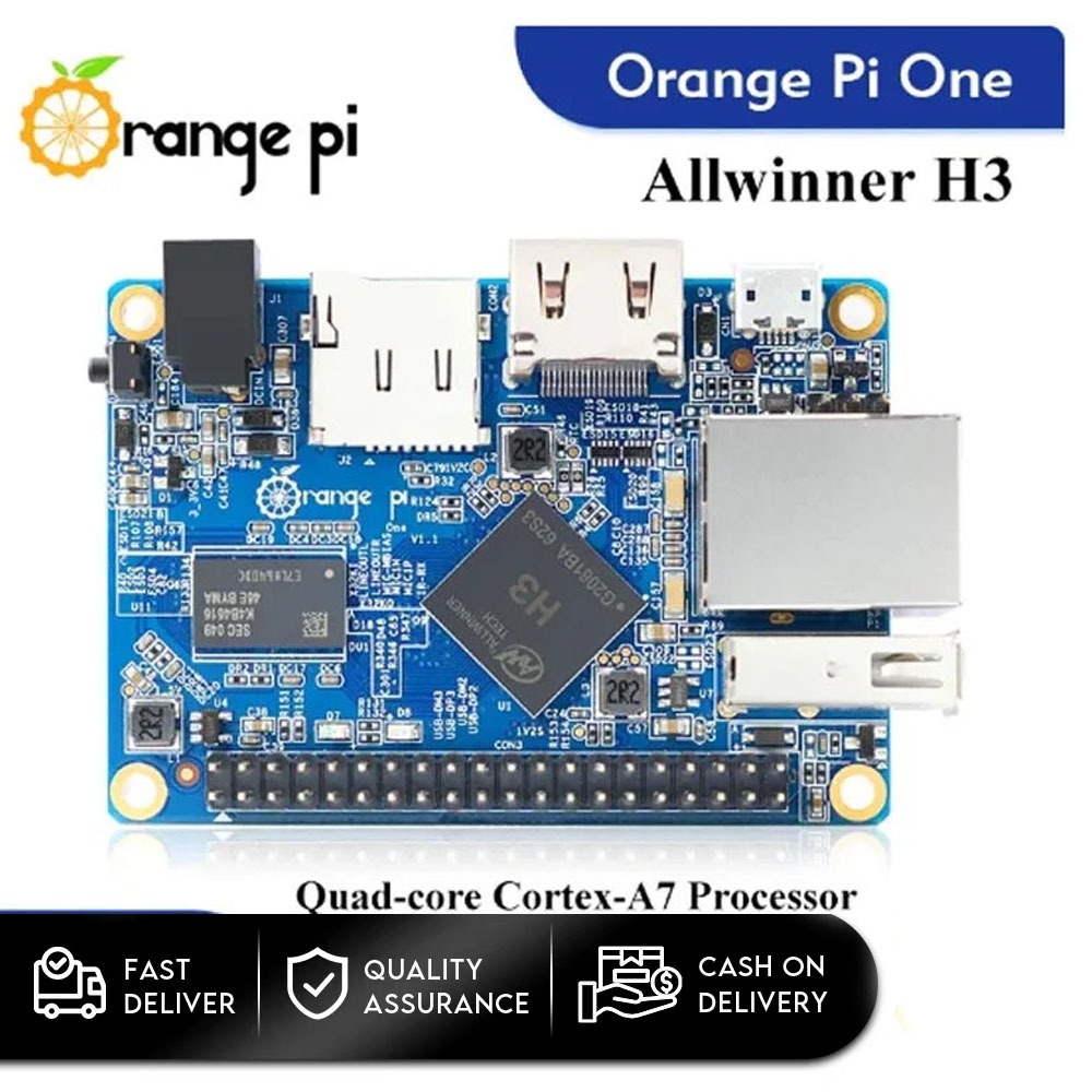 [In stock] Orange Pi One 1GB RAM Allwinner H3 Quad-Core Mini PC Single Board Computer SBC ...