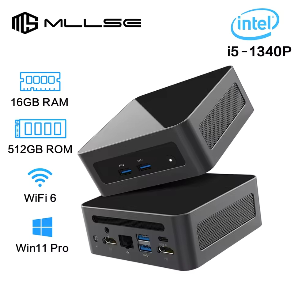MLLSE G5 Mini PC intel i5 1340P Windows 11 Pro Intel 12th DDR4 16GB RAM 512GB ROM WiFi 6 BT5.2 ...