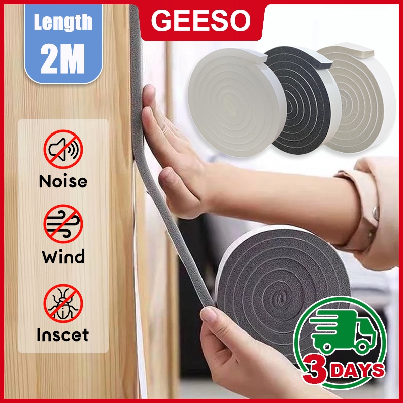 GEESO 2M Self-adhesive Soundproofing Sealing Strip Door Seal Acoustic ...