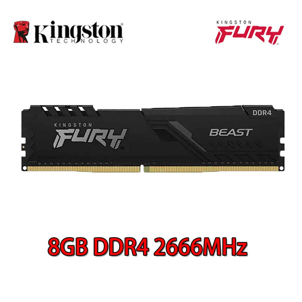 Kingston HyperX Fury Beast DDR4 PC RAM 8GB DDR4 2666MHz KF426C16BB/8 Desktop Memory DIMM RAM ...