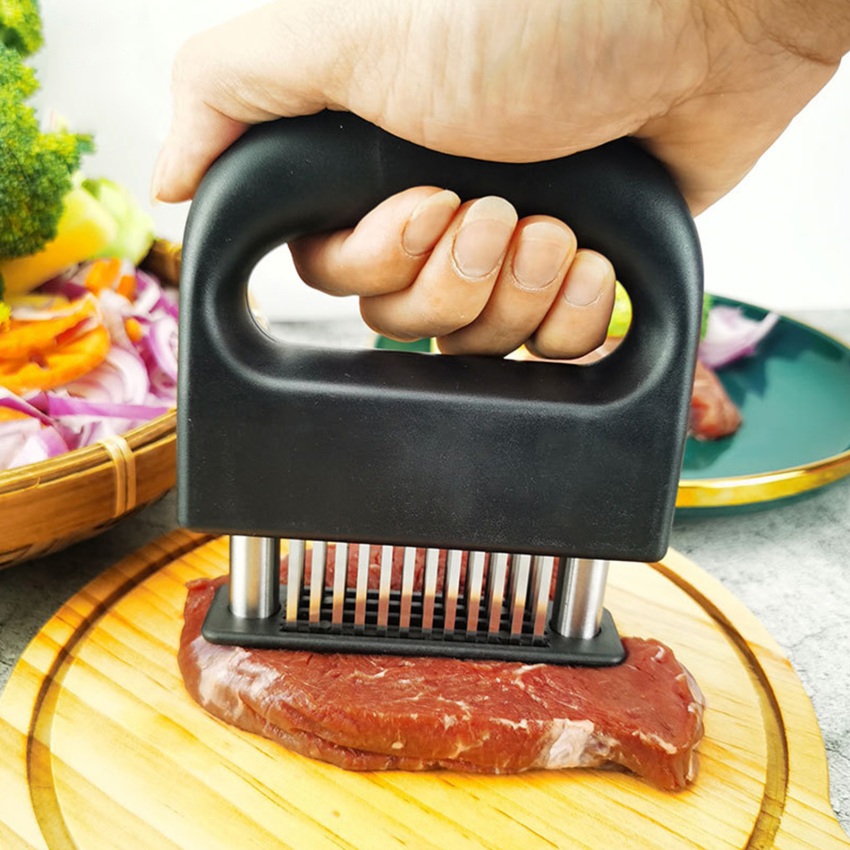 Meat Tenderizer with 48 Stainless Steel Blades Ultra Sharp Needle ...