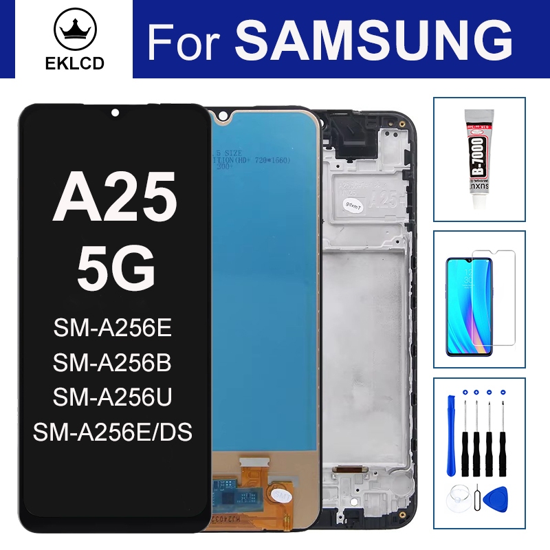 100% Test LCD For Samsung Galaxy A25 5G A256 SM-A256E A256B/DS Display ...