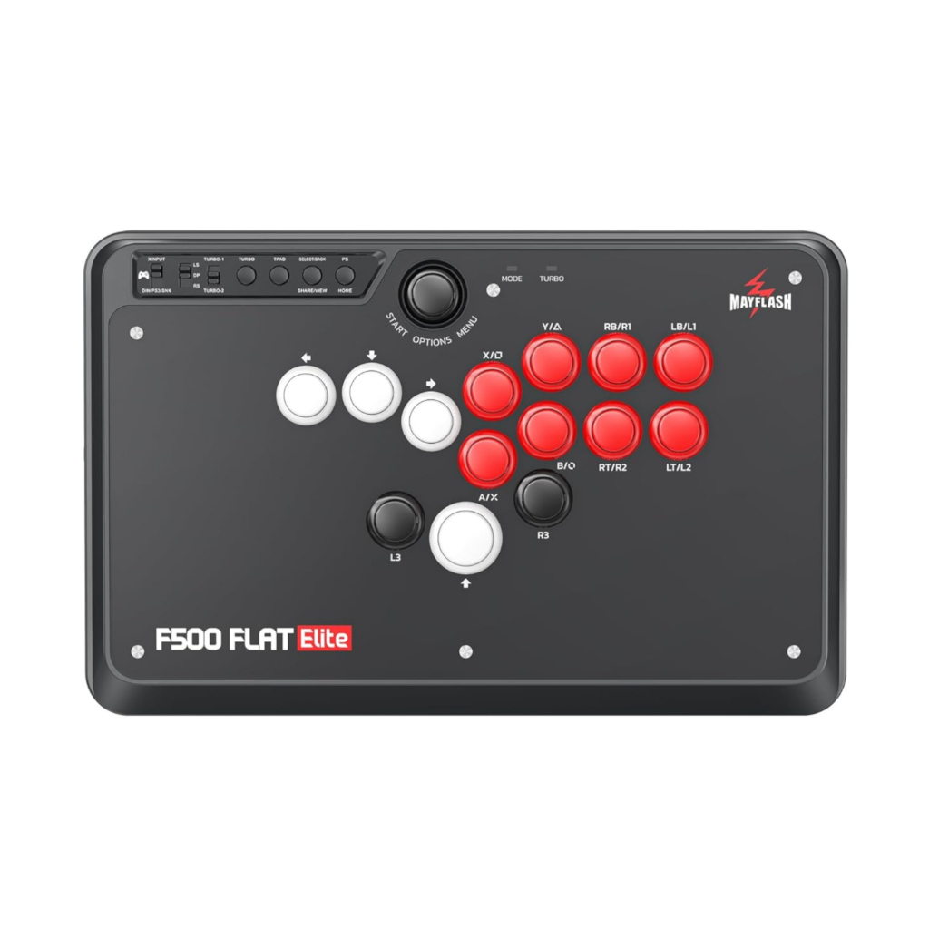MAYFLASH F500 FLAT Elite All-Button Arcade Controller with Sanwa OBSF ...
