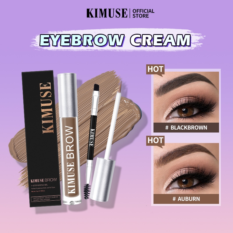 KIMUSE Eyebrow Gel Cream Waterproof Eyebrow Henna Tattoo Shade Eyebrow ...