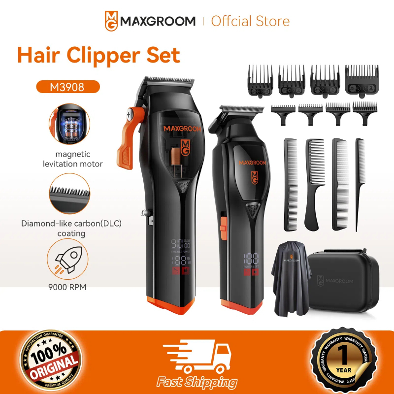 MAXGROOM Hair Trimmer Barber Professional Hair Clipper magnetic ...