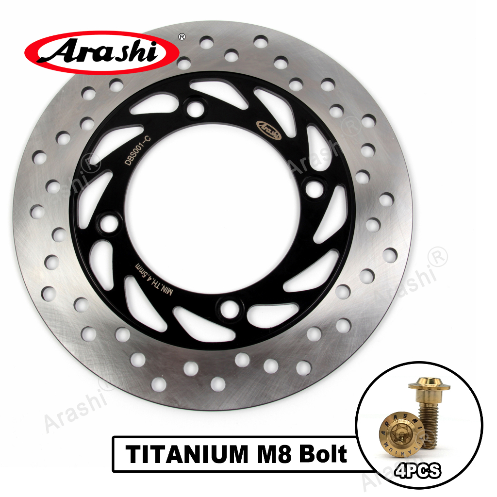 Arashi 240mm Rear Brake Disc Disk Rotors & Titanium Mounting Bolts For ...