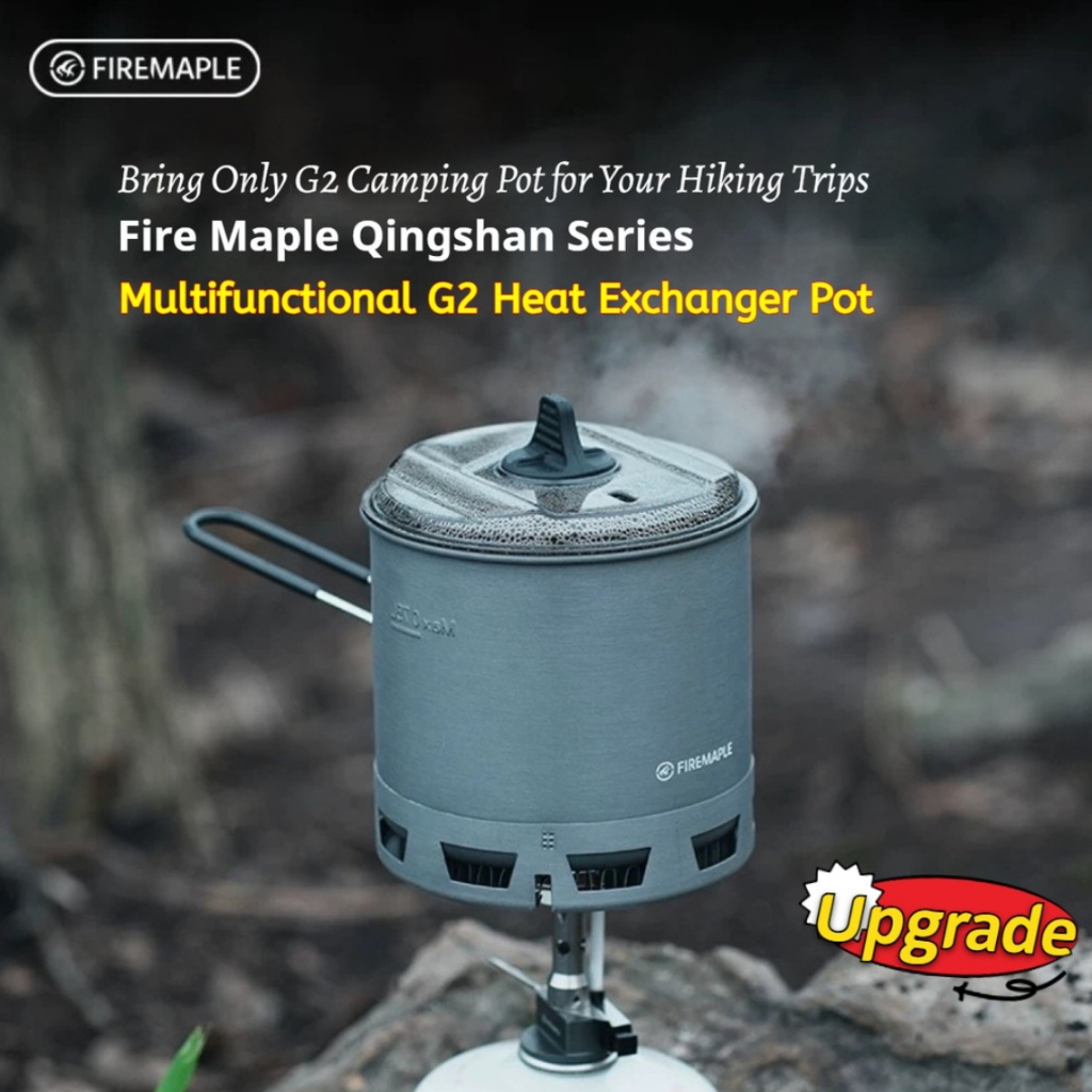 Fire Maple G2 Pot Lightweight 184g 750ml Heat Exchange Cookware Fast ...