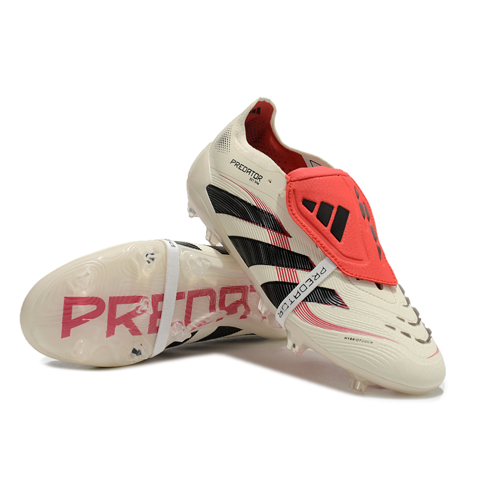 2025 Adult Boots PREDATOR ELITE TONGUE FG Off White/Core Black/Pure ...