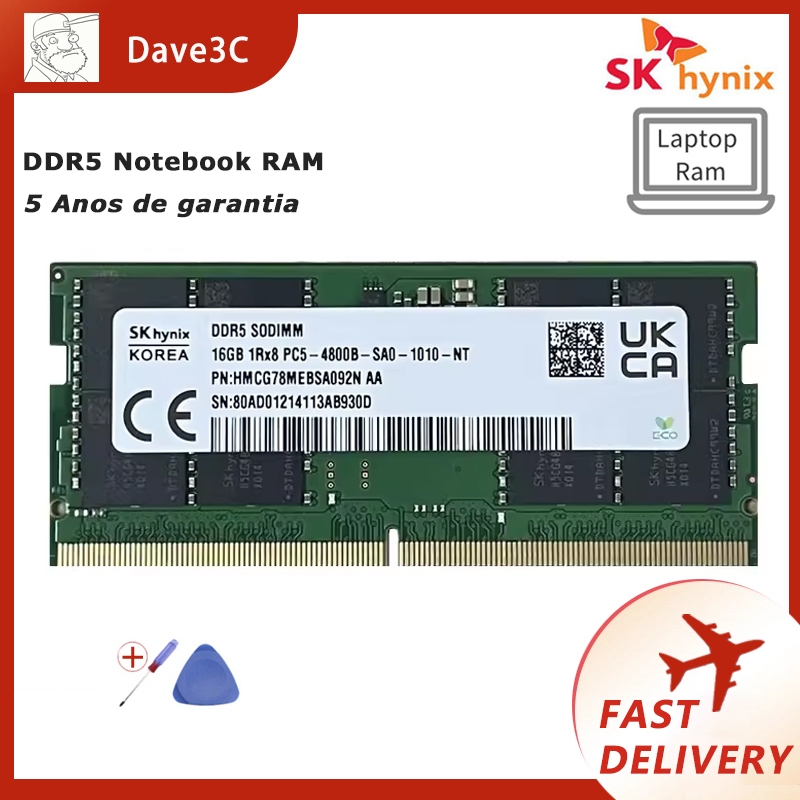 SK hynix ddr5 Notebook Memory 8gb 16gb 4800MHz 5600MHz SODIMM 1.1V 262-PIN | Shopee Philippines