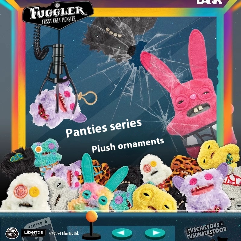 Fuggler keychain V2 Cute Tooth Monster Tooth keyring Doll Pendant Plush ...