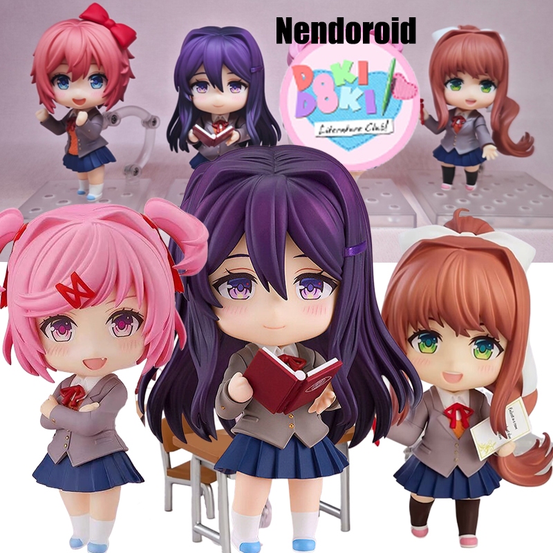 Nendoroid Doki Doki Literature Club Action Figure Sayori Nendoroid Monika Yuri Collection Model ...