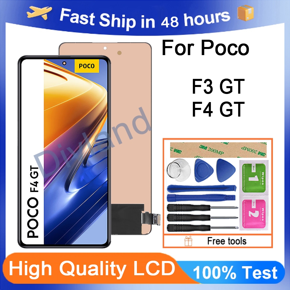 Original AMOLED TFT Xiaomi Poco F3 GT Poco F4 GT LCD Display Touch Screen Digitizer Replacement ...