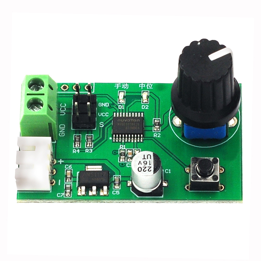 2 Channel DC 5V PWM MG995 SG90 Servo Controller Board DC Motor Steering ...
