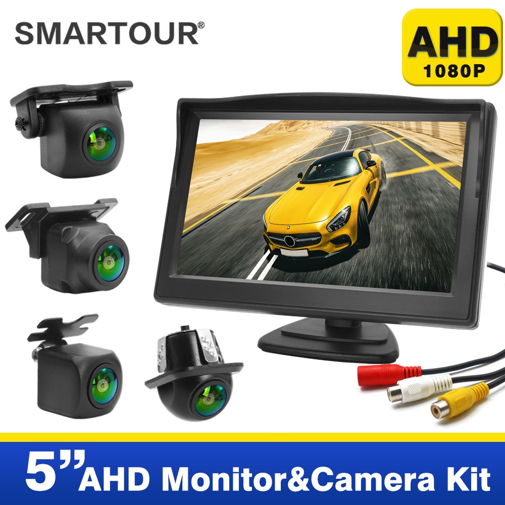 Smartour AHD 1080P Car Reversing Camera+5-inch Display Screen Set ...