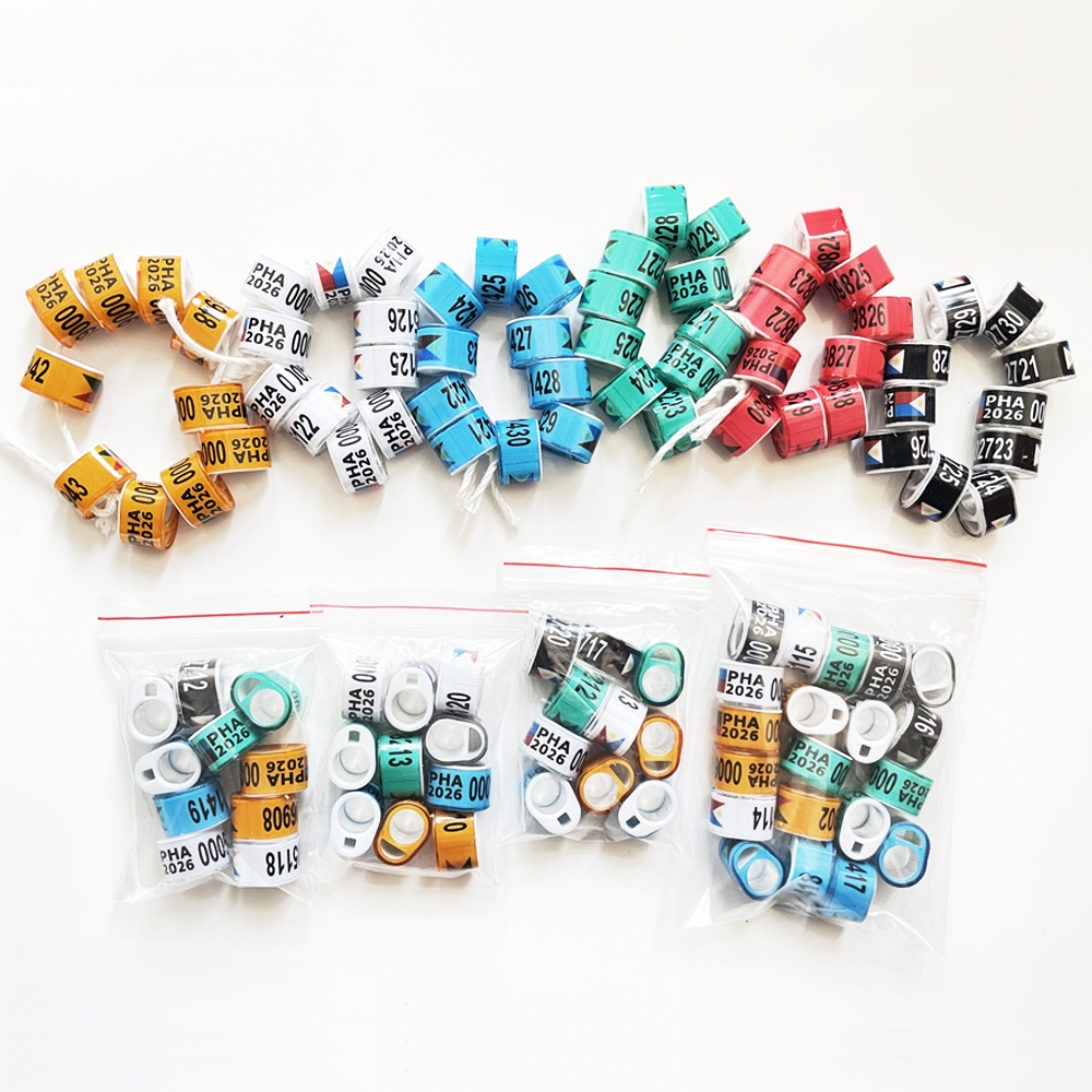 PHA Oval Pigeon Ring 2026/2025 Oblong Rings 8mm Pigeons Parrot Leg ...