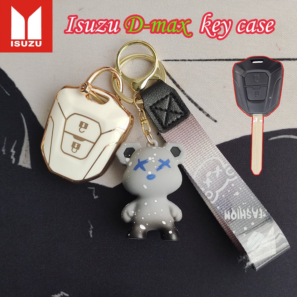 Isuzu 2020-2025 key case For Isuzu D-max key cover gold trim bear ...