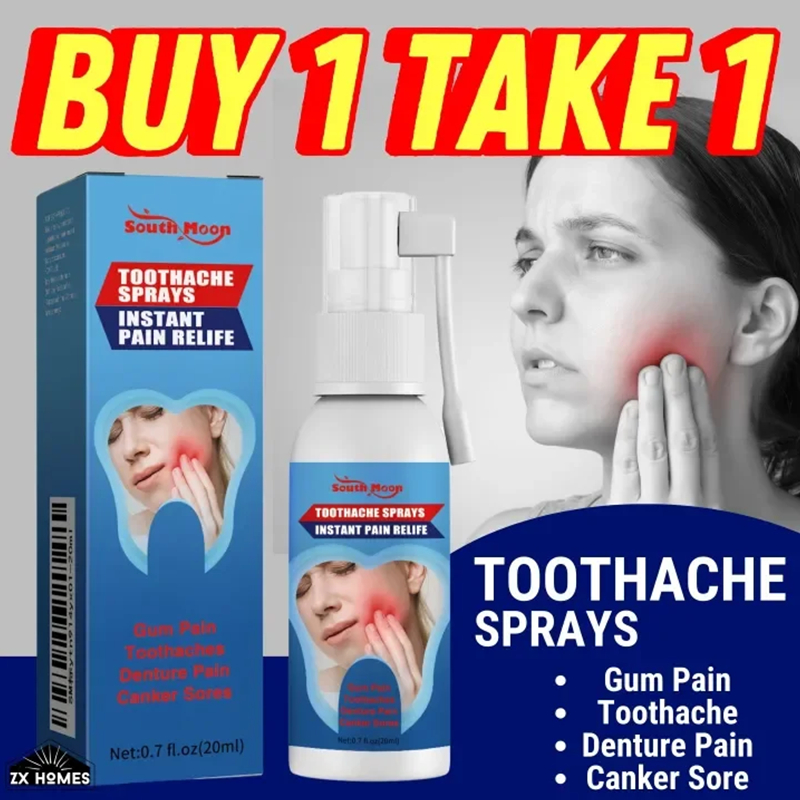 【B1T1】Toothache Pain Relief Spray Dental Tooth Pain Relief Gum ...