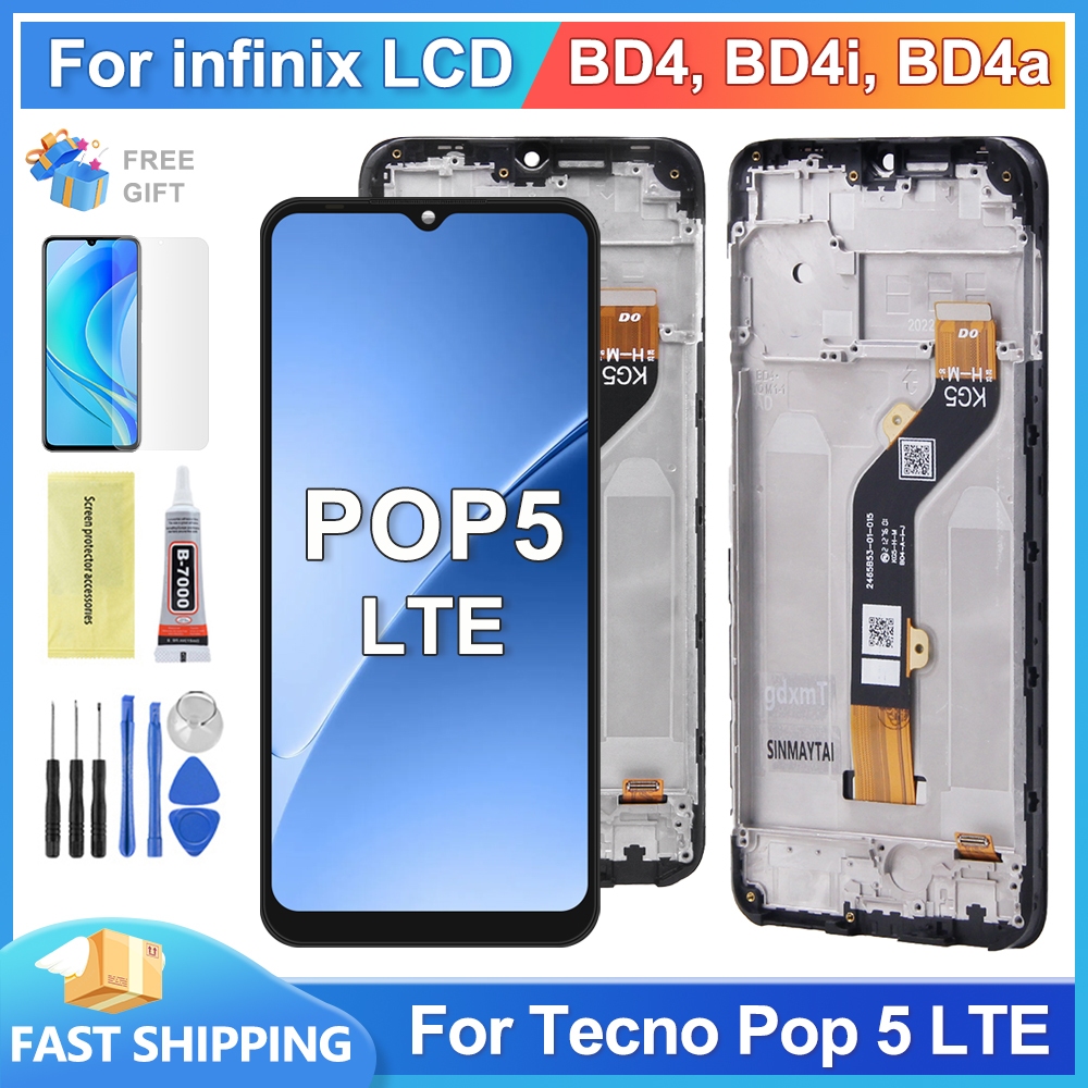 IPS LCD For Tecno Pop 5 Lte Bd4 Bd4i LCD Display Touch Screen Digitizer ...