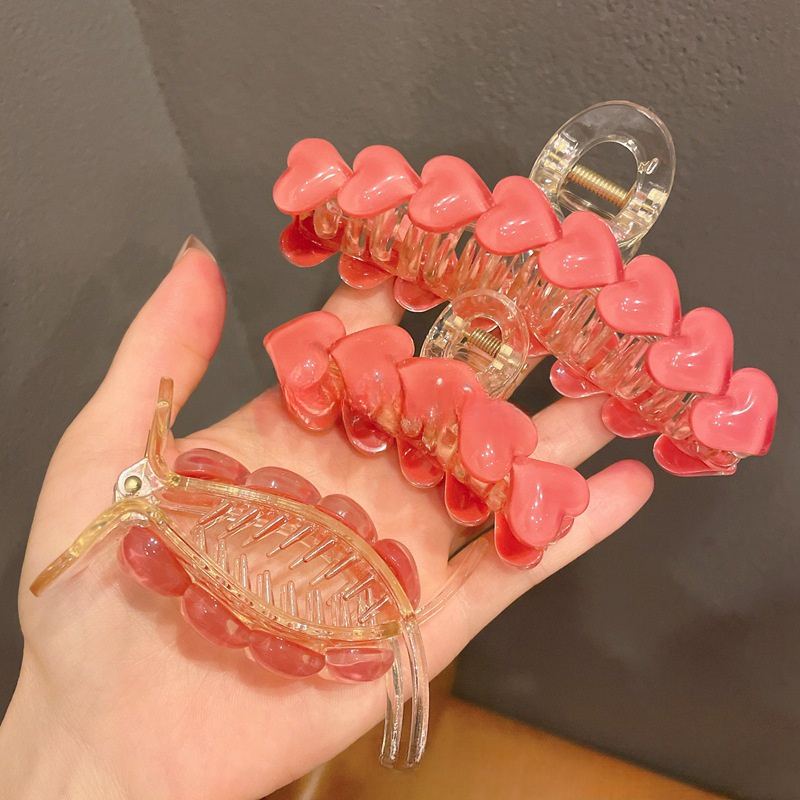 Love Big Grab Clip Hair Clip Mori Girl Shark Clip High-End Feeling High ...