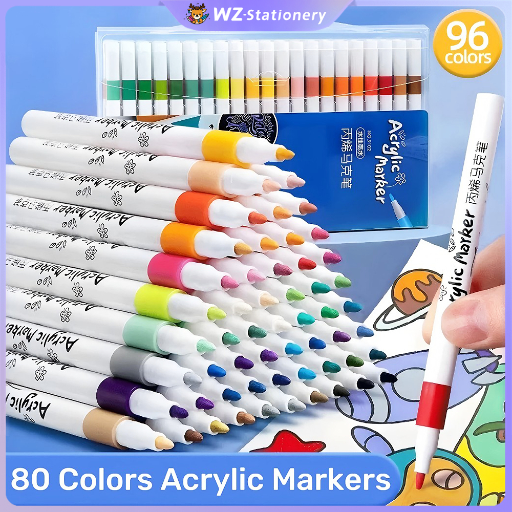 Acrylic Marker Pen Set Color Marker Set Colored Pen Color Pen Coloring ...