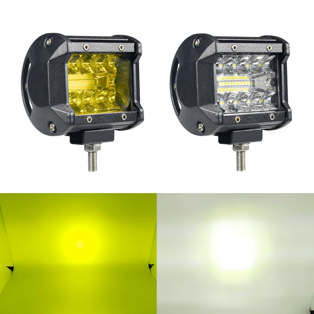 60W 4x4 Car Work LED Light Bar Light External fog light Super Yellow ...