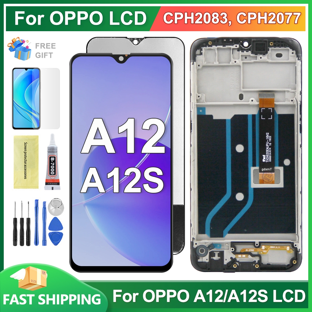 Display For OPPO LCD A12/A12S IPS Display Touch Screen Digitizer ...