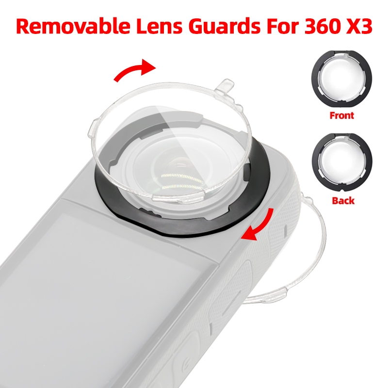 Standard Removable Lens Guard For Insta360 X3 Upgraded Lens Protector ...