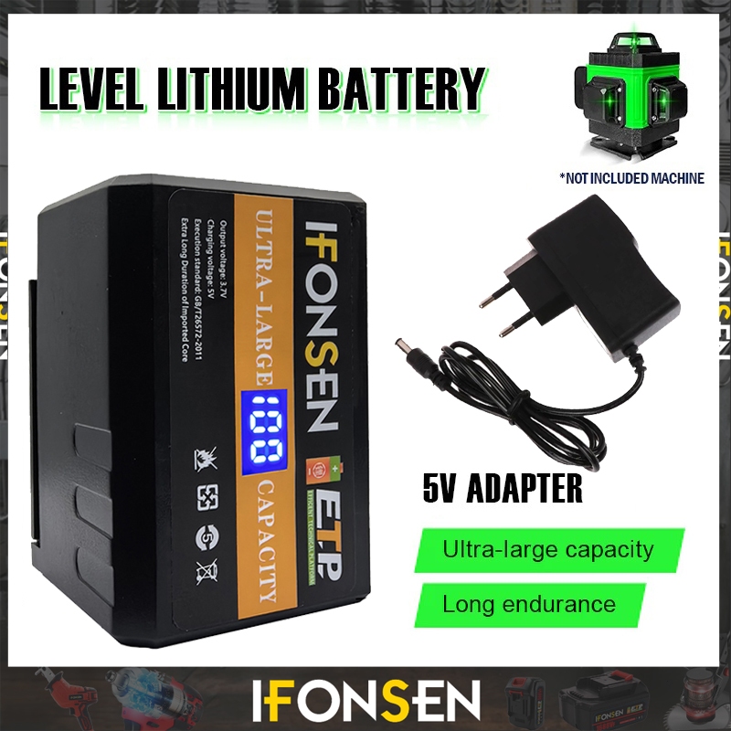 IFONSEN Rechargeable Level Laser Battery Pack for 12 / 16 3D Laser ...