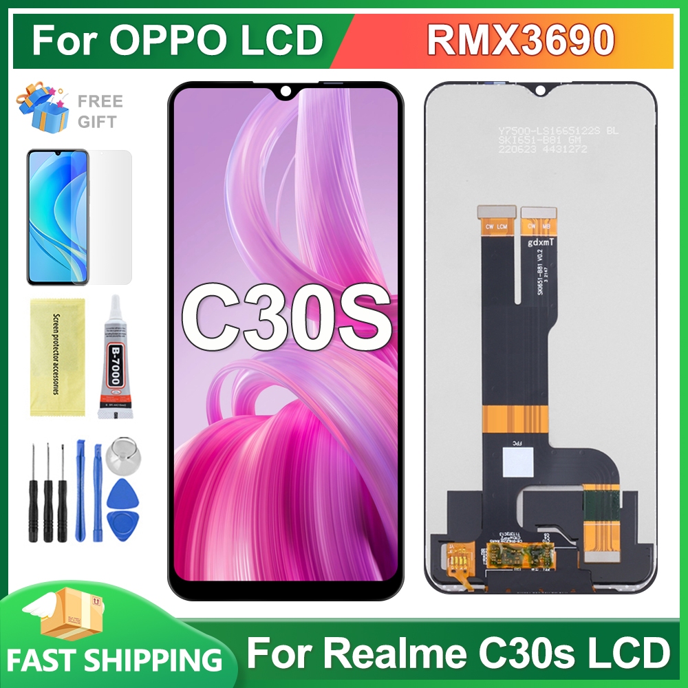IPS For OPPO Realme C30S/C30/Narzo 50i Prime/C33 LCD Screen Display ...