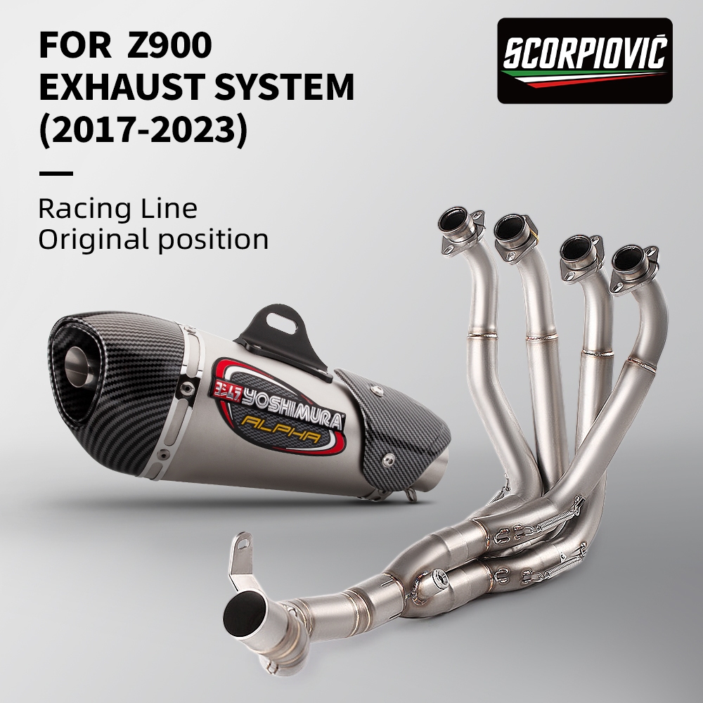 For Kawasaki Z900 2017 - 2022 Years Motorcycle Full Systems Exhaust ...
