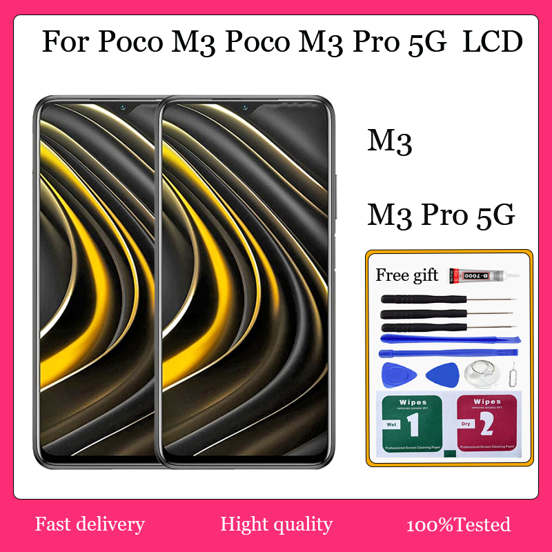 Original For Poco M3 Poco M3 Pro 5G LCD Display Touch Screen With Frame ...