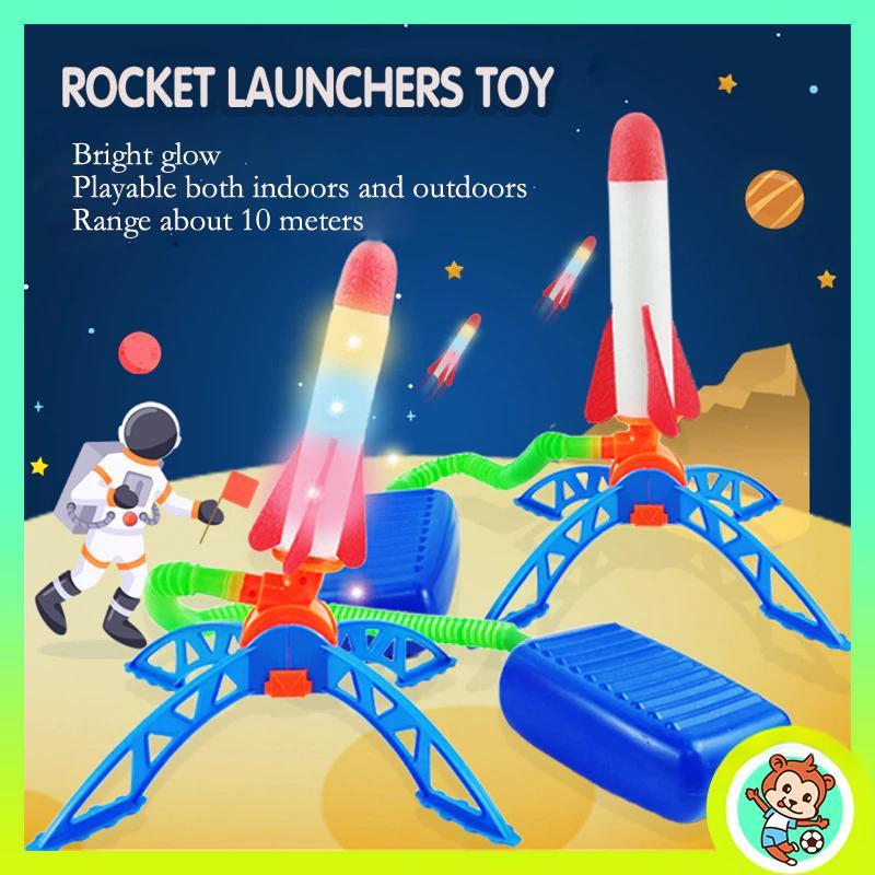 Rocket Toys For Kid Air Rocket Foot Pump Launcher Toys Outdoor Sport ...