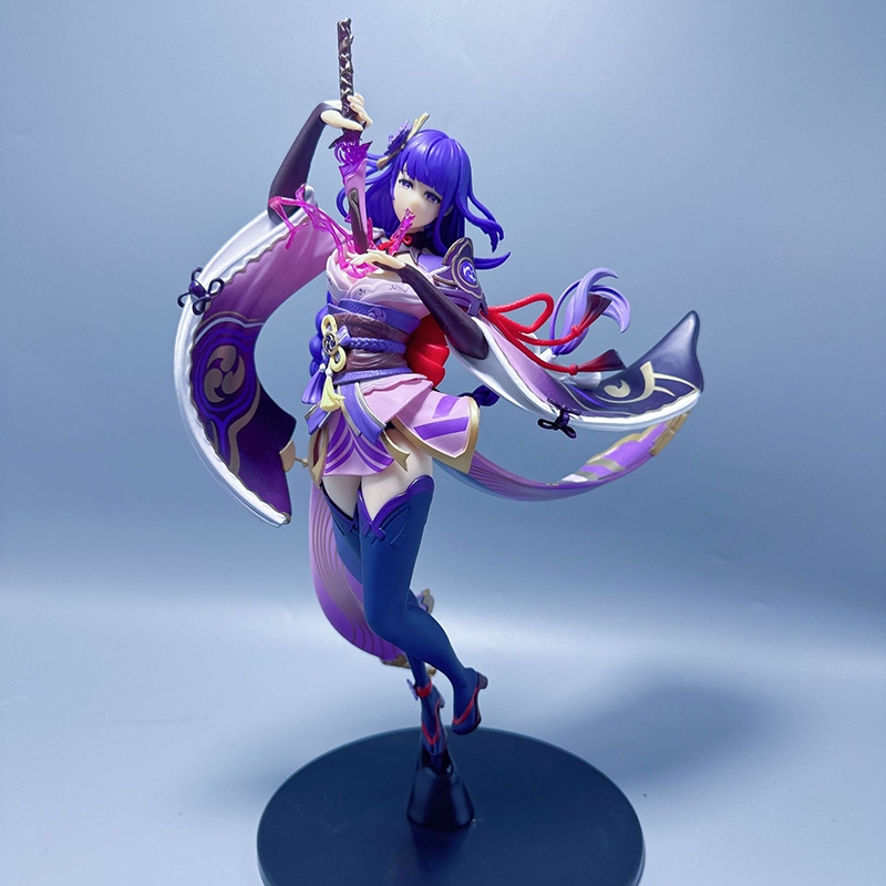 genshin impact figurine Raiden Shogun pvc model toys car decoration ...