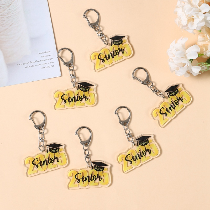 6pcs Graduation Gifts Keychain Class of 2025 Graduation Tassel Keychain ...