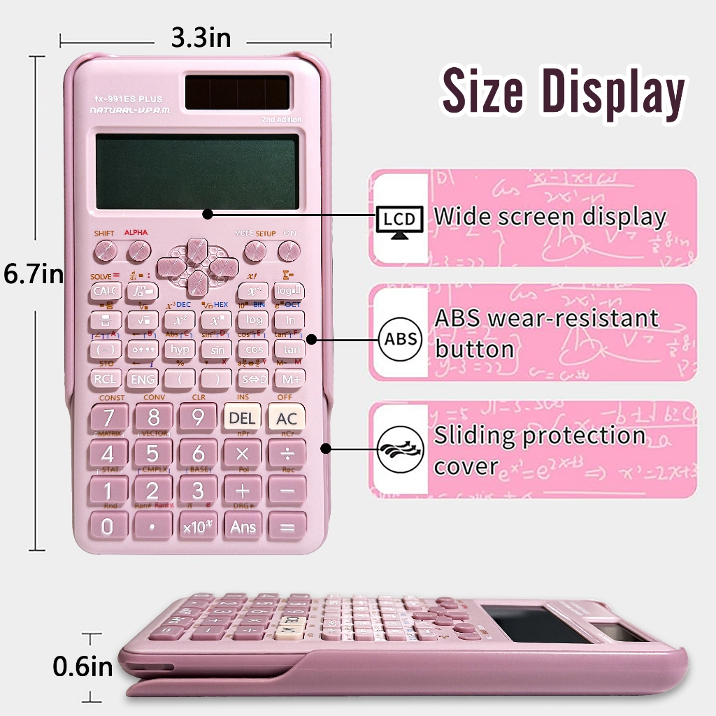 Students Scientific Calculator Fx-991ES Plus Solar Portable ...