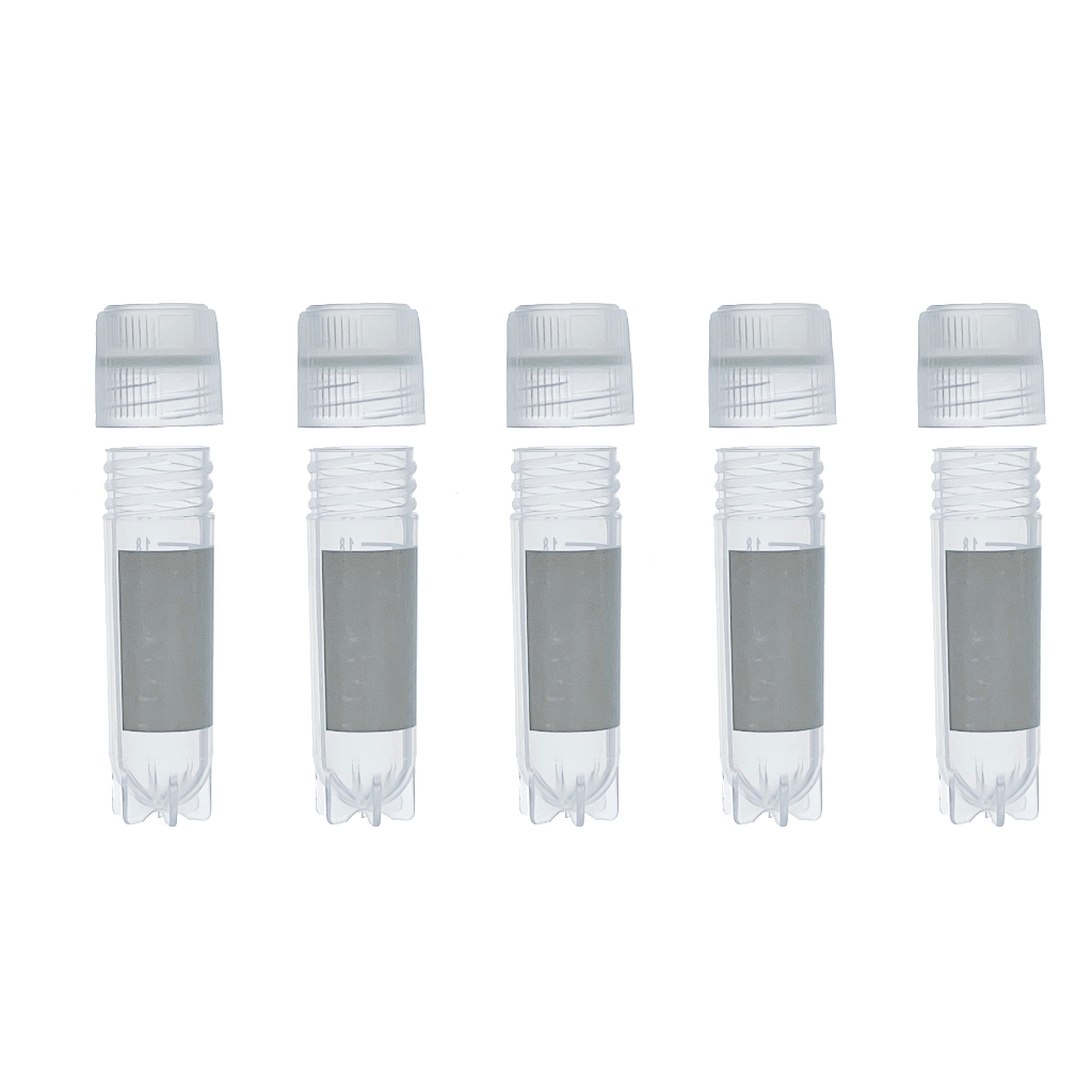 MUHWA 2 mL Plastic Self Standing Cryovials, External Threaded Cap ...