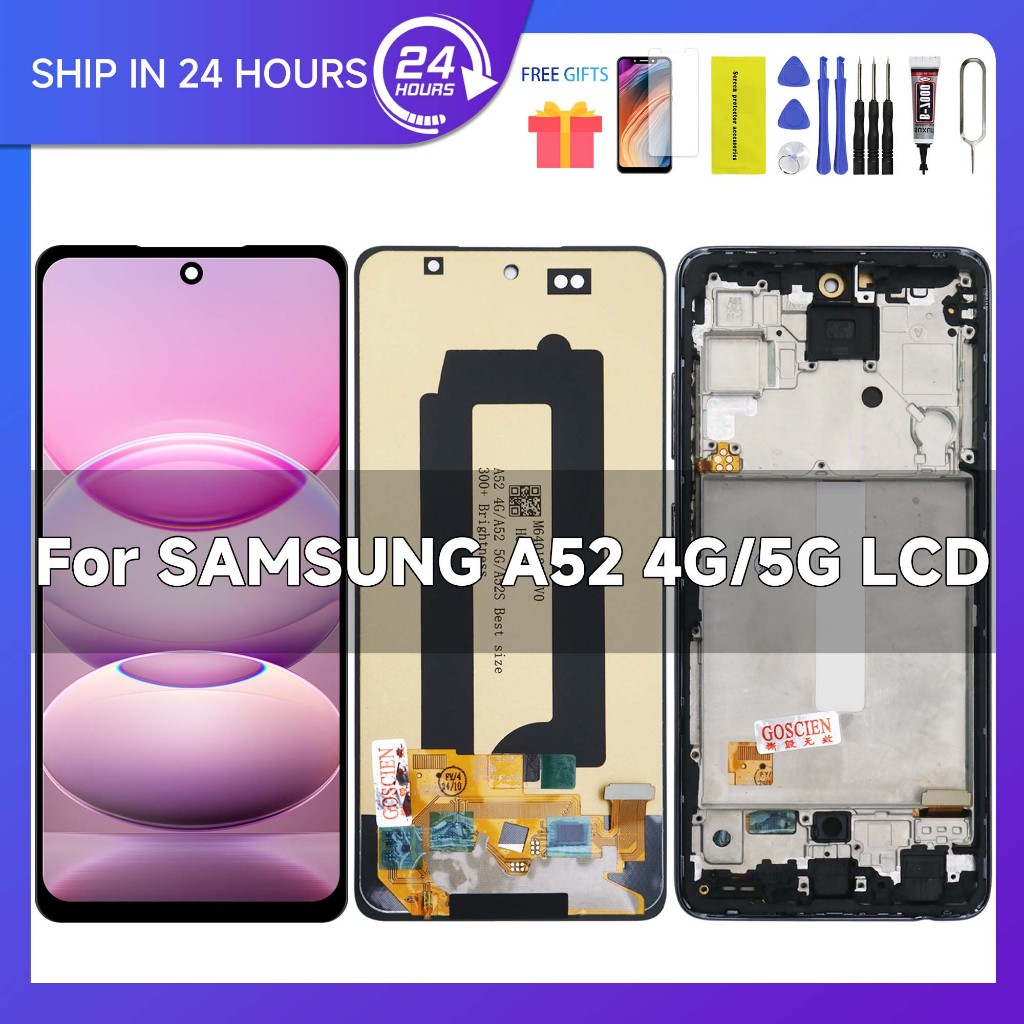 TFT/AMOLED For Samsung Galaxy A52 4G 5G A525 A526 LCD Display Touch ...