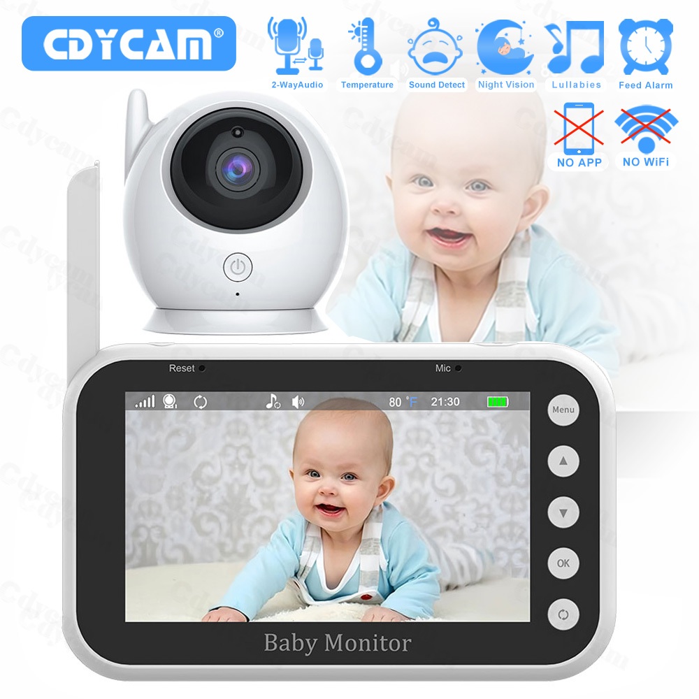 4.3'' baba Electronic baba Video Baby Monitor Mother Kids Two-way Audio Night Vision Video ...