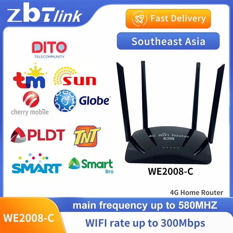 zbtlink Router 300Mbps 4g router with sim card slot stok！ | Shopee ...