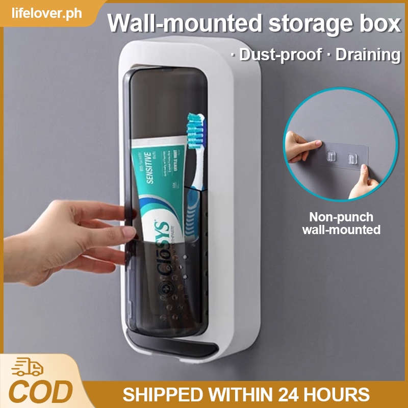 Bathroom rotating toothbrush and toothpaste storage rack household ...