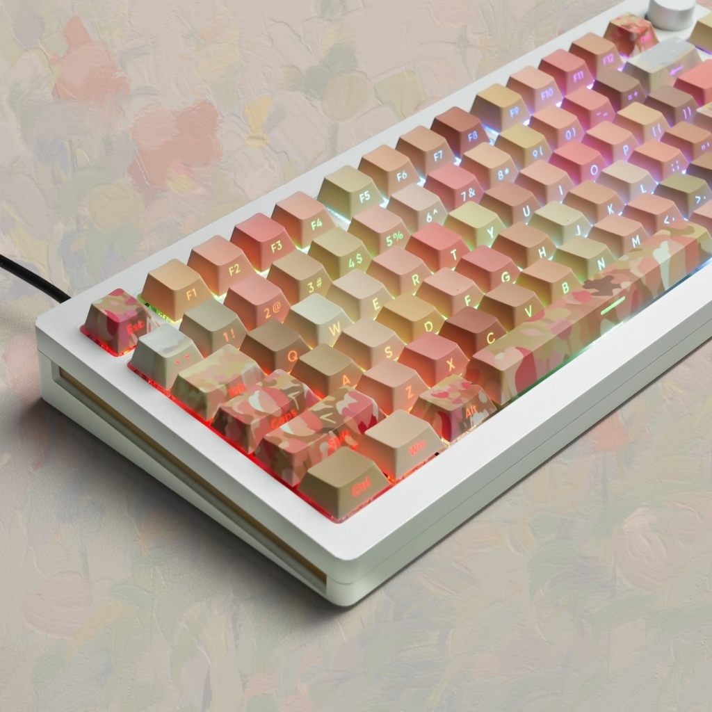 Spring Flower PBT Cherry Profile Keycaps Dye-Sublimation Custom 131 ...