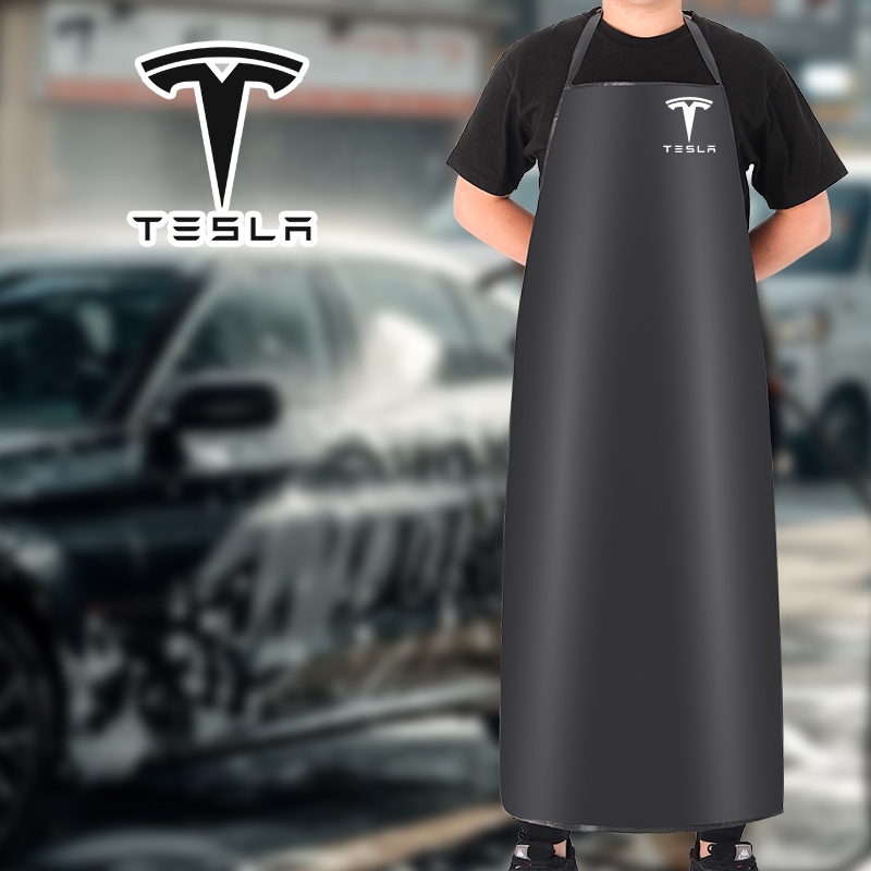 Water Resistant PVC Leather Apron Heavy Duty Industrial/Kitchen/Car ...