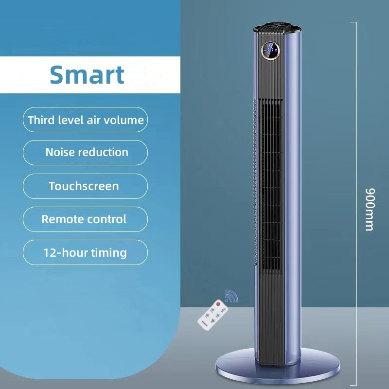 Electric Tower Fan Bladeless Fan Floor Fan with Touch Control Remote ...