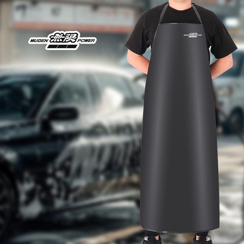 Easy to Clean PVC Leather Apron Seafood Market Factory Work Clothes Car ...