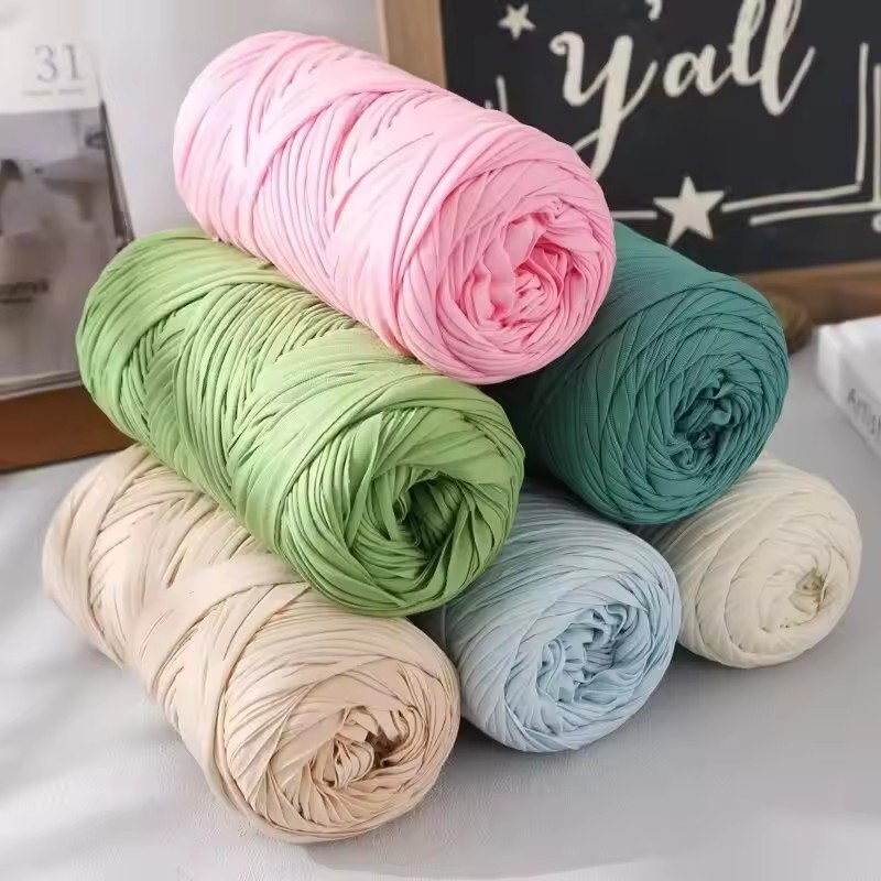 200G Knitting Yarn Bag Making Material Package Elastic T-shirt Yarn ...