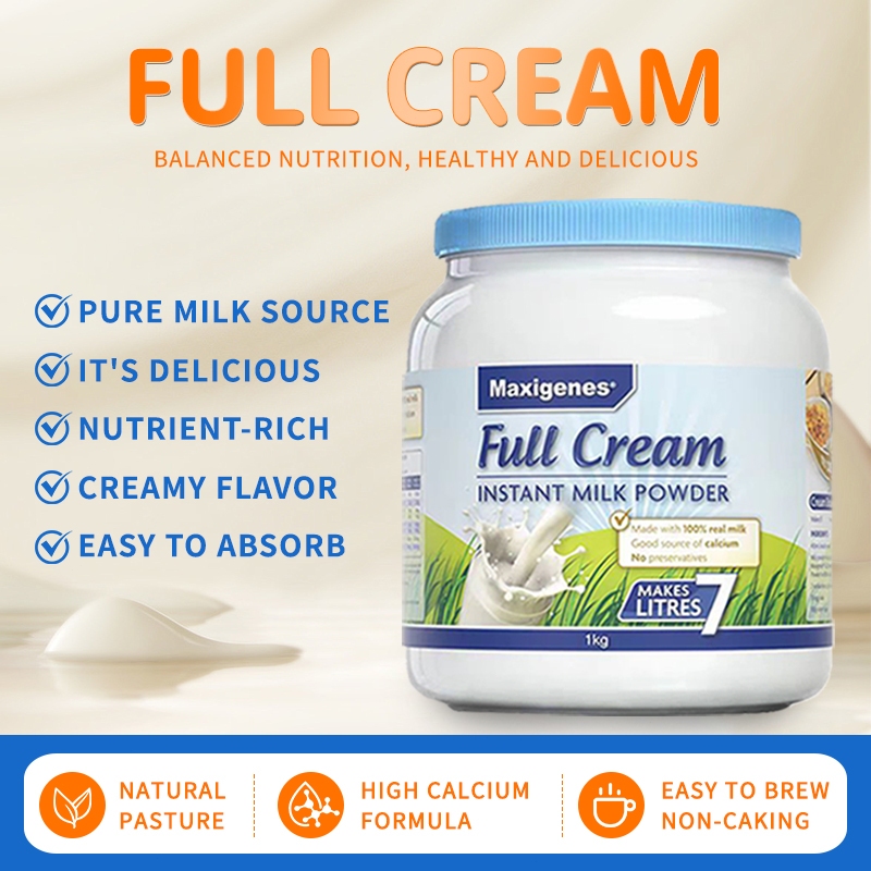 Maxigenes Blue Fat milk powder adult full fat high calcium, smooth ...