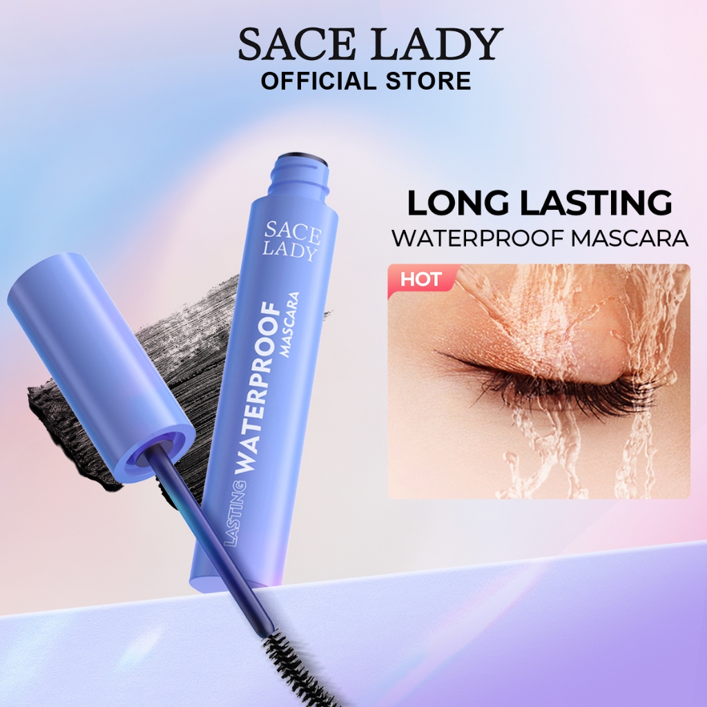 SACE LADY Mascara Makeup Set With Eyelash Curler Waterproof Long ...